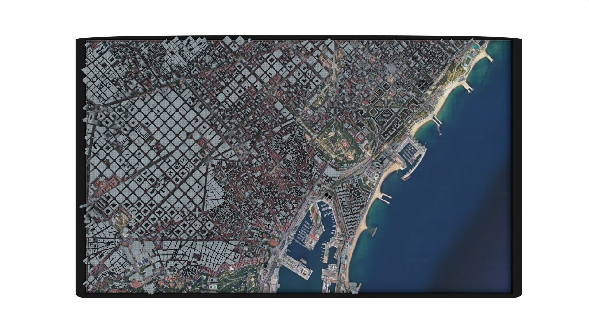 City Of Barcelona Model - TurboSquid 2034814