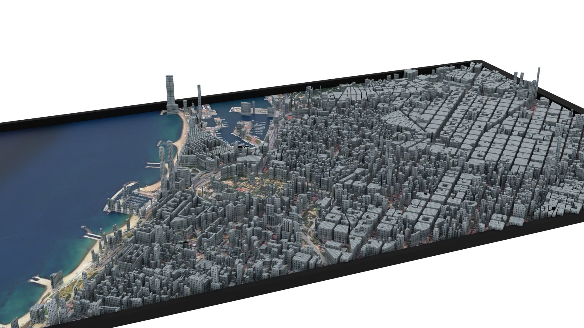 City Of Barcelona Model - TurboSquid 2034814