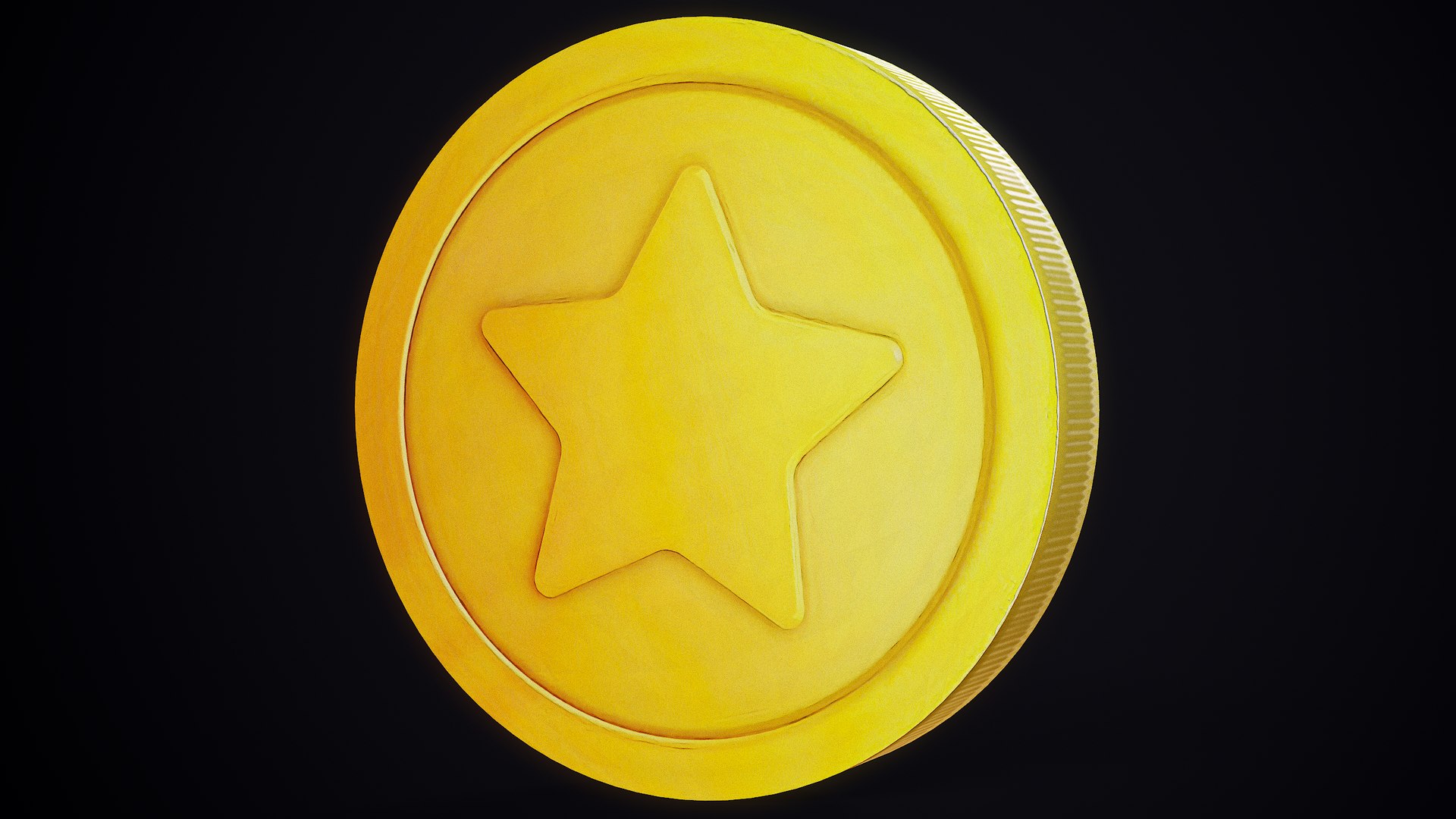 Cartoon Coin Lowpoly PBR 3D - TurboSquid 1811451