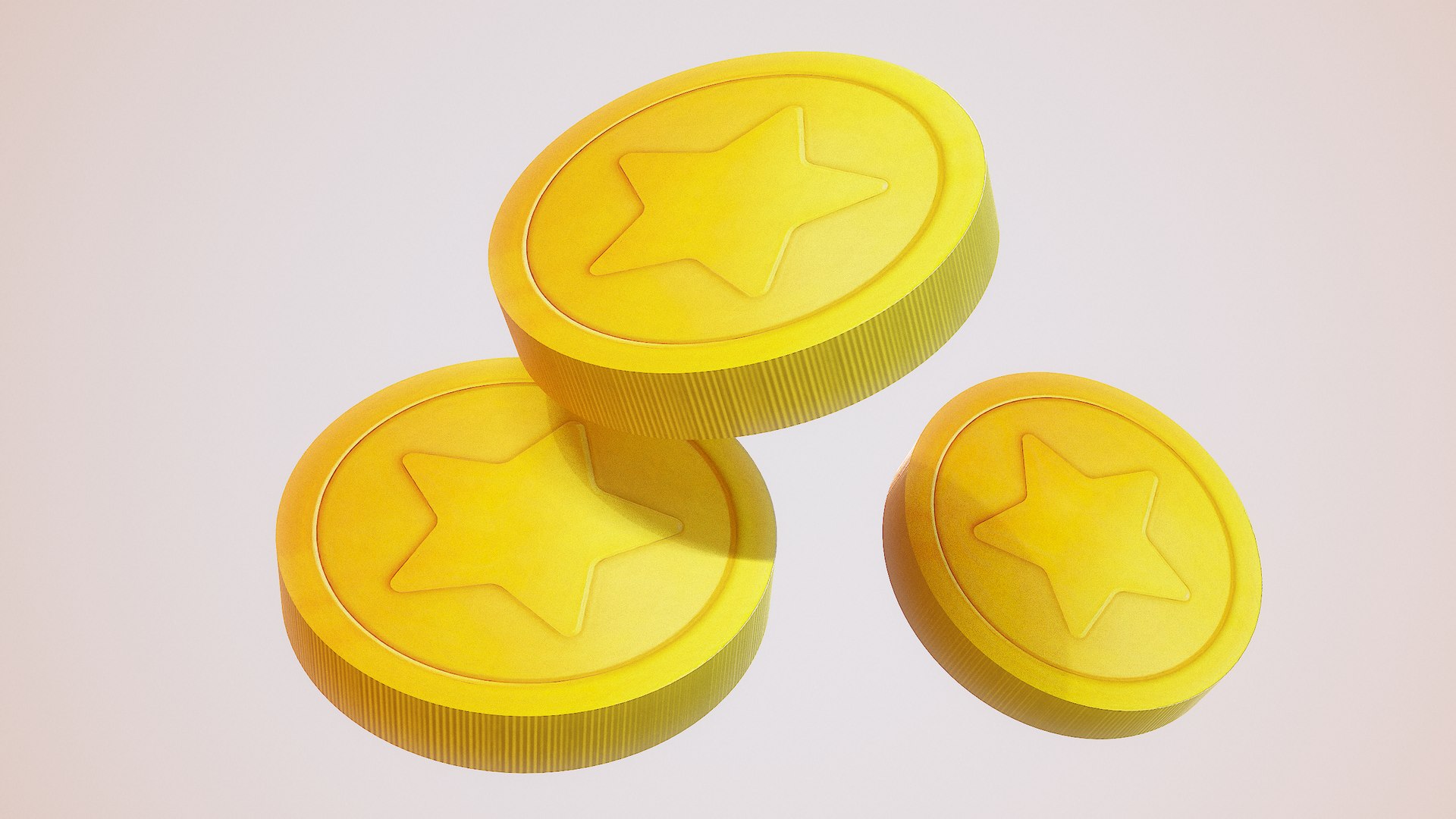 Cartoon Coin Lowpoly PBR 3D - TurboSquid 1811451