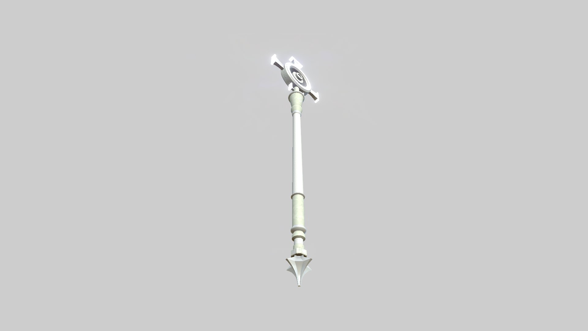 Healer Mage Staff 03 White - Medieval Fantasy Weapon 3D Model ...