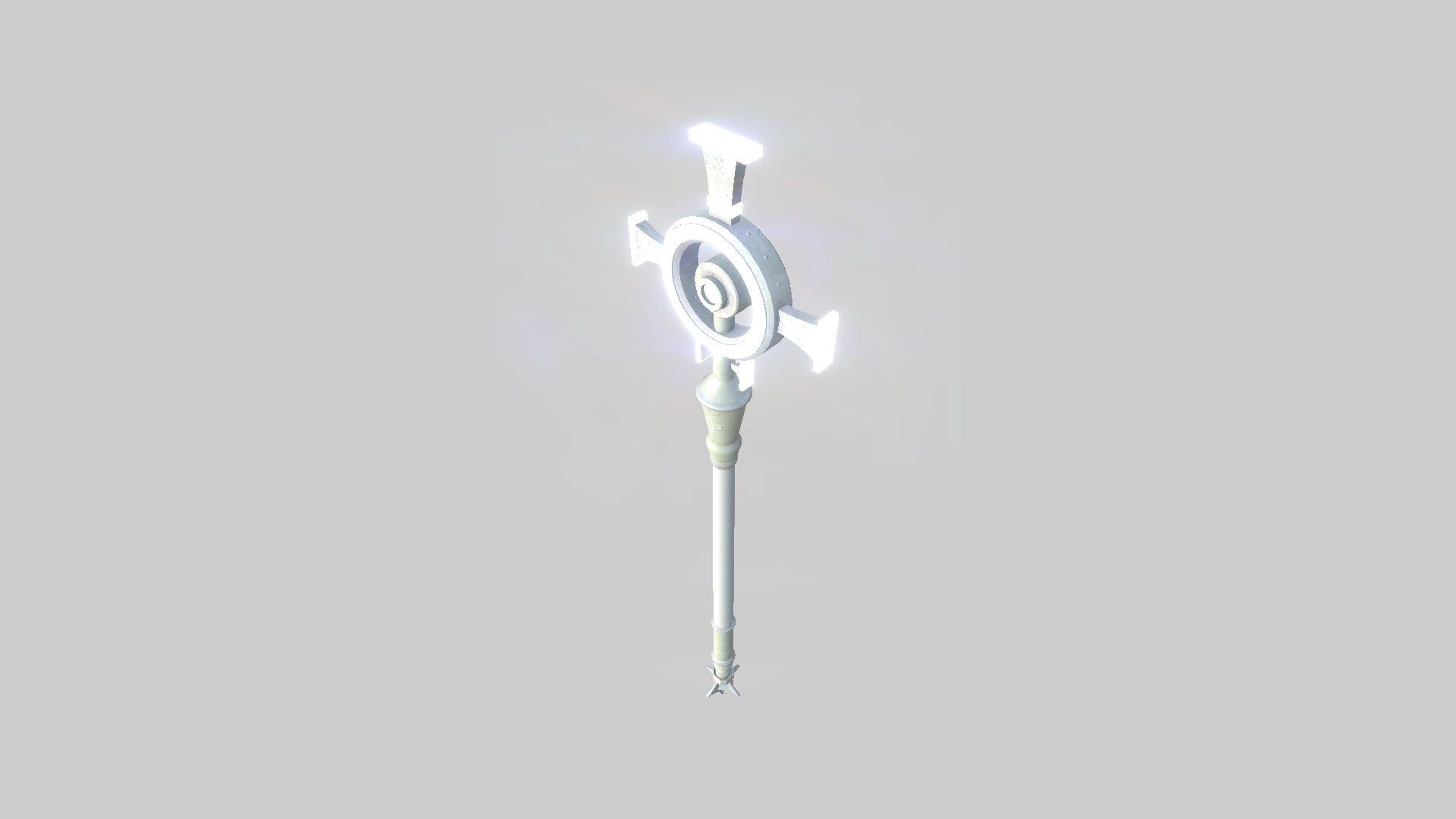 Healer Mage Staff 03 White - Medieval Fantasy Weapon 3D Model ...