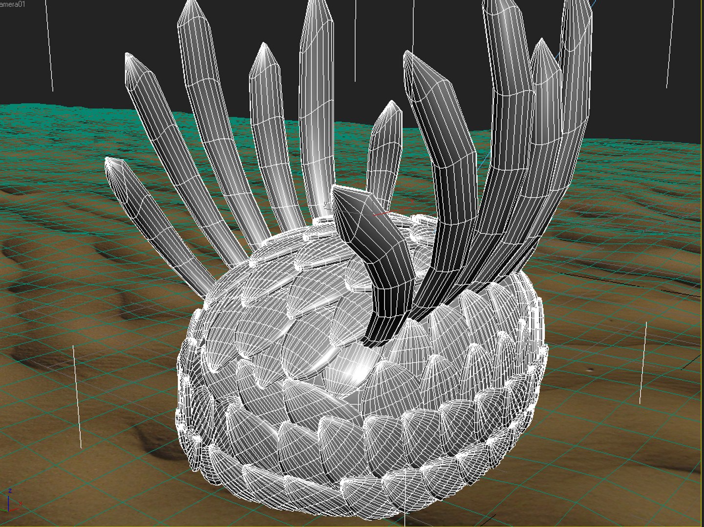 3d Model Of Wiwaxia Prehistoric Cambrian
