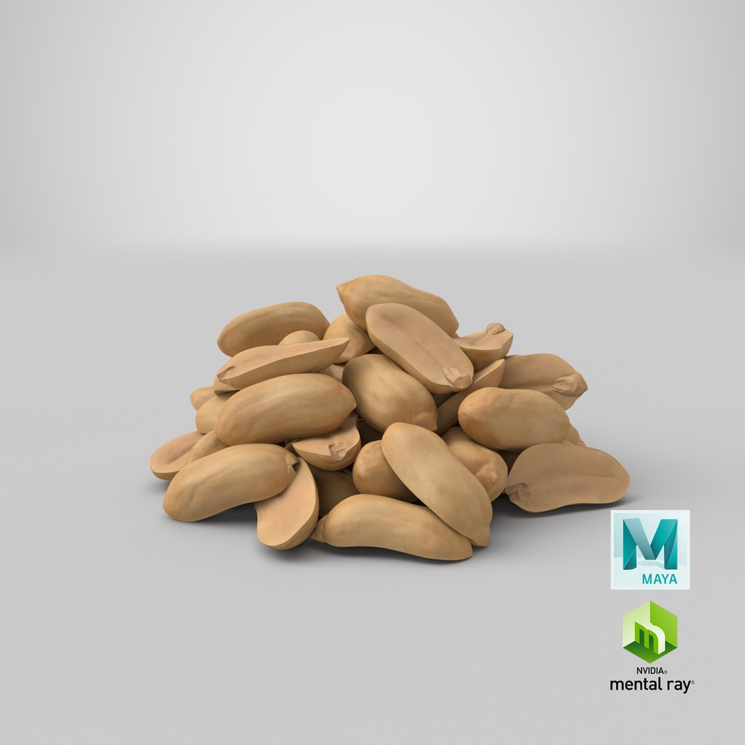 Peanuts peeled 3D - TurboSquid 1448164