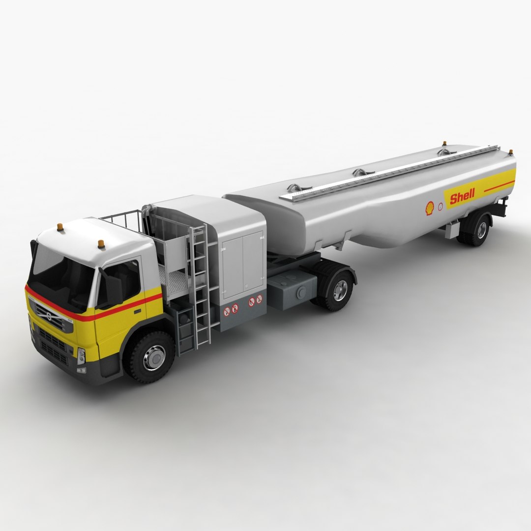 3d airport fuel truck model