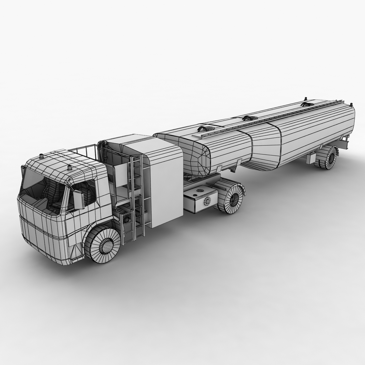 3d airport fuel truck model