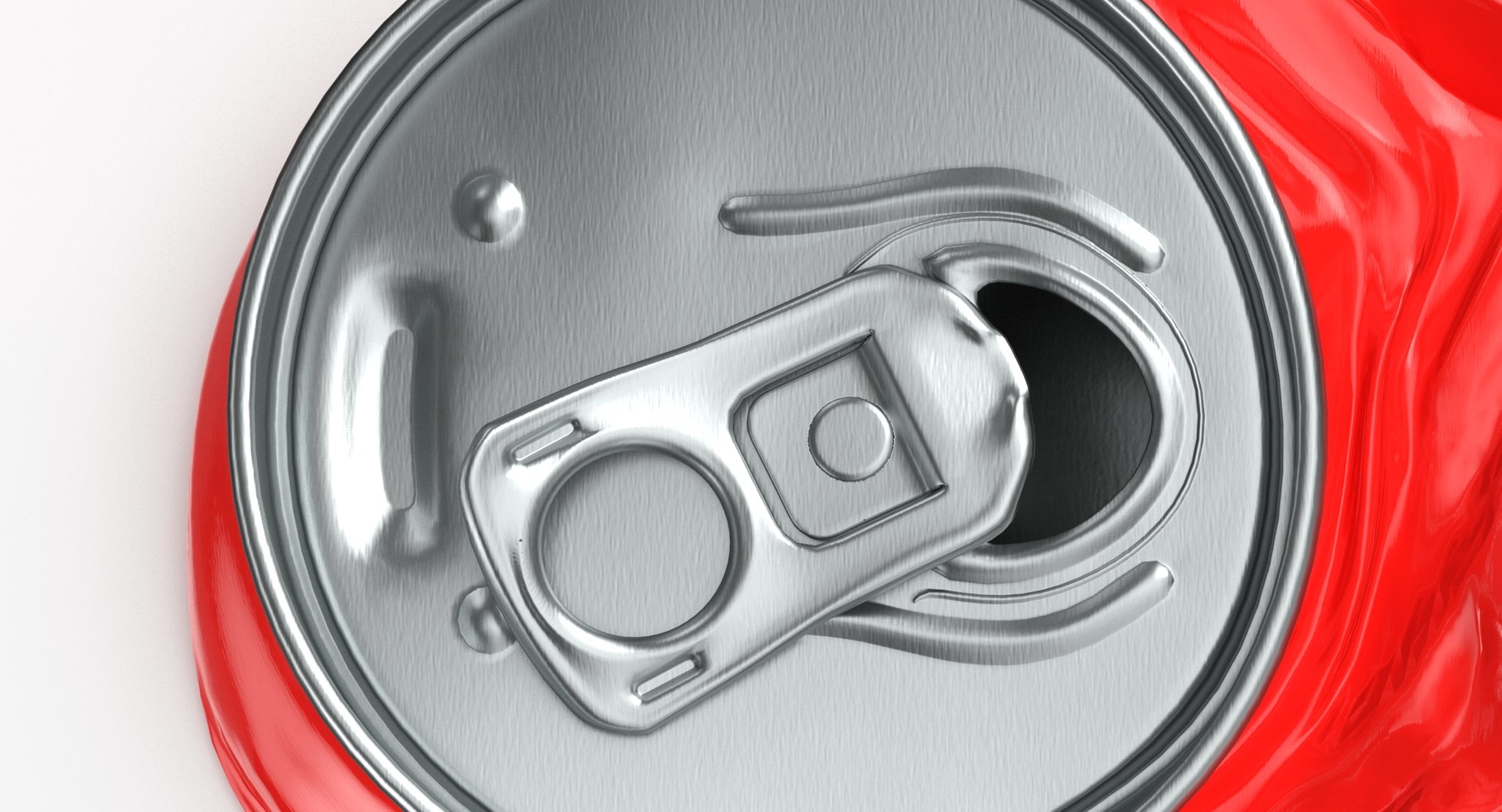 Aluminum Can Red And Blue Flattened 3D Model - TurboSquid 1866140