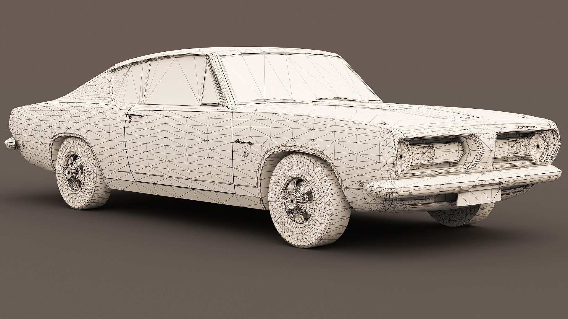 3D Plymouth Barracuda 1969 - TurboSquid 2223083