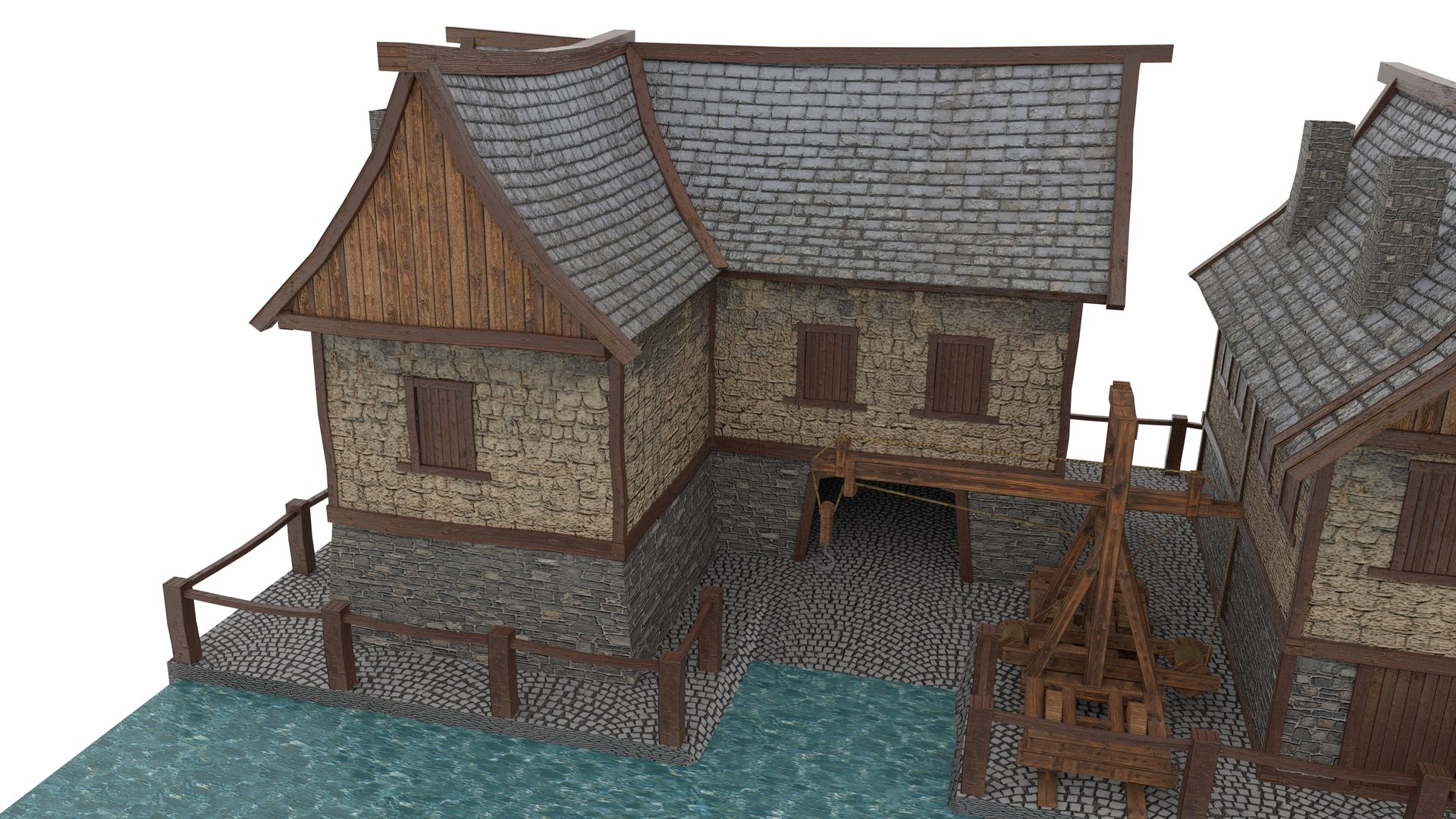 Shipyard Medieval 3D Model - TurboSquid 1294282