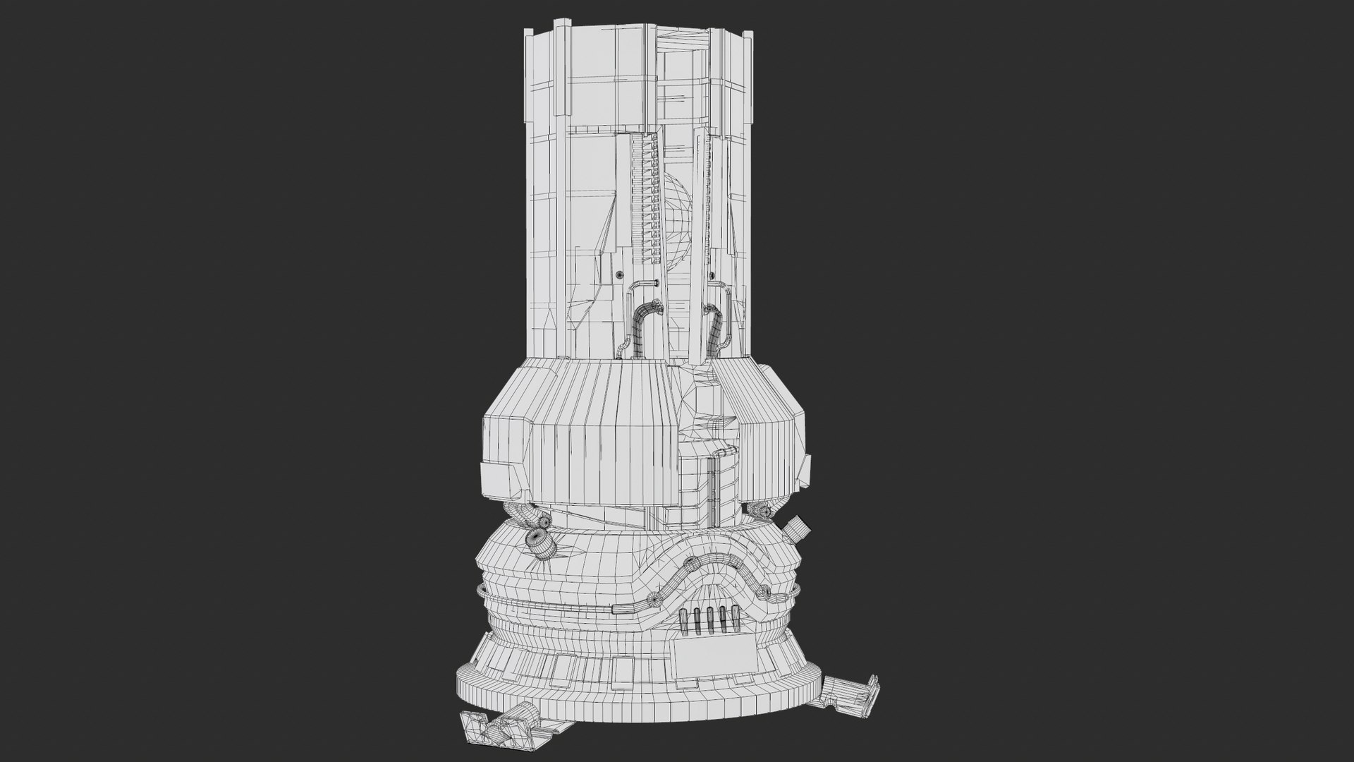 3D Model Sci-Fi Reactor PBR - TurboSquid 1893650