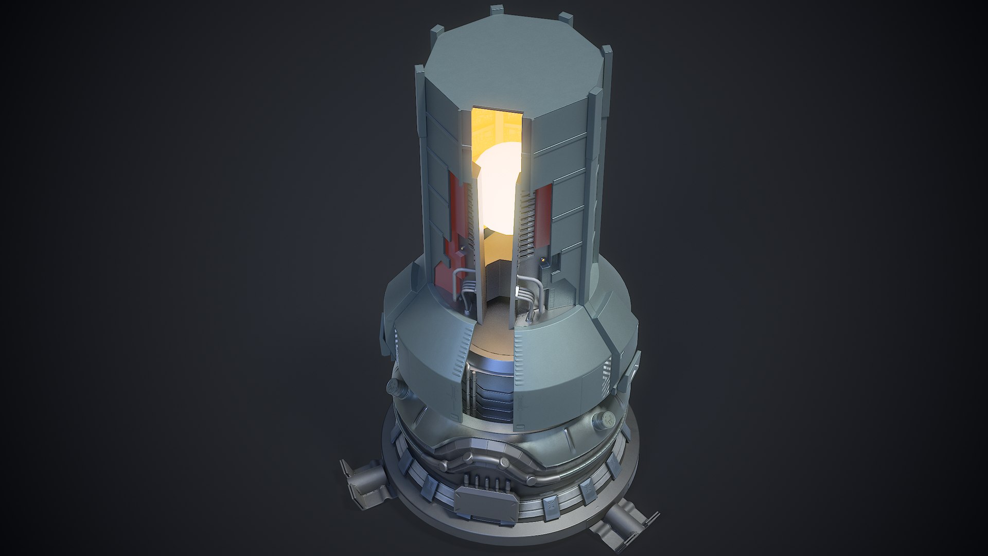 3D Model Sci-Fi Reactor PBR - TurboSquid 1893650