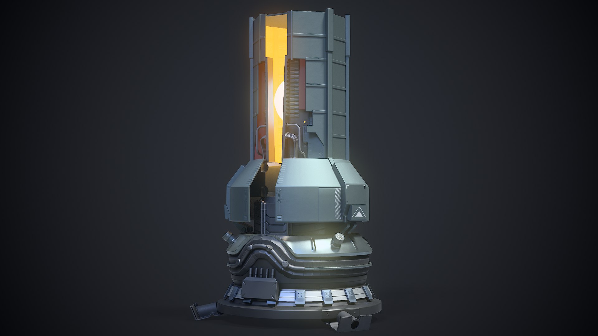 3D model Sci-Fi Reactor PBR - TurboSquid 1893650