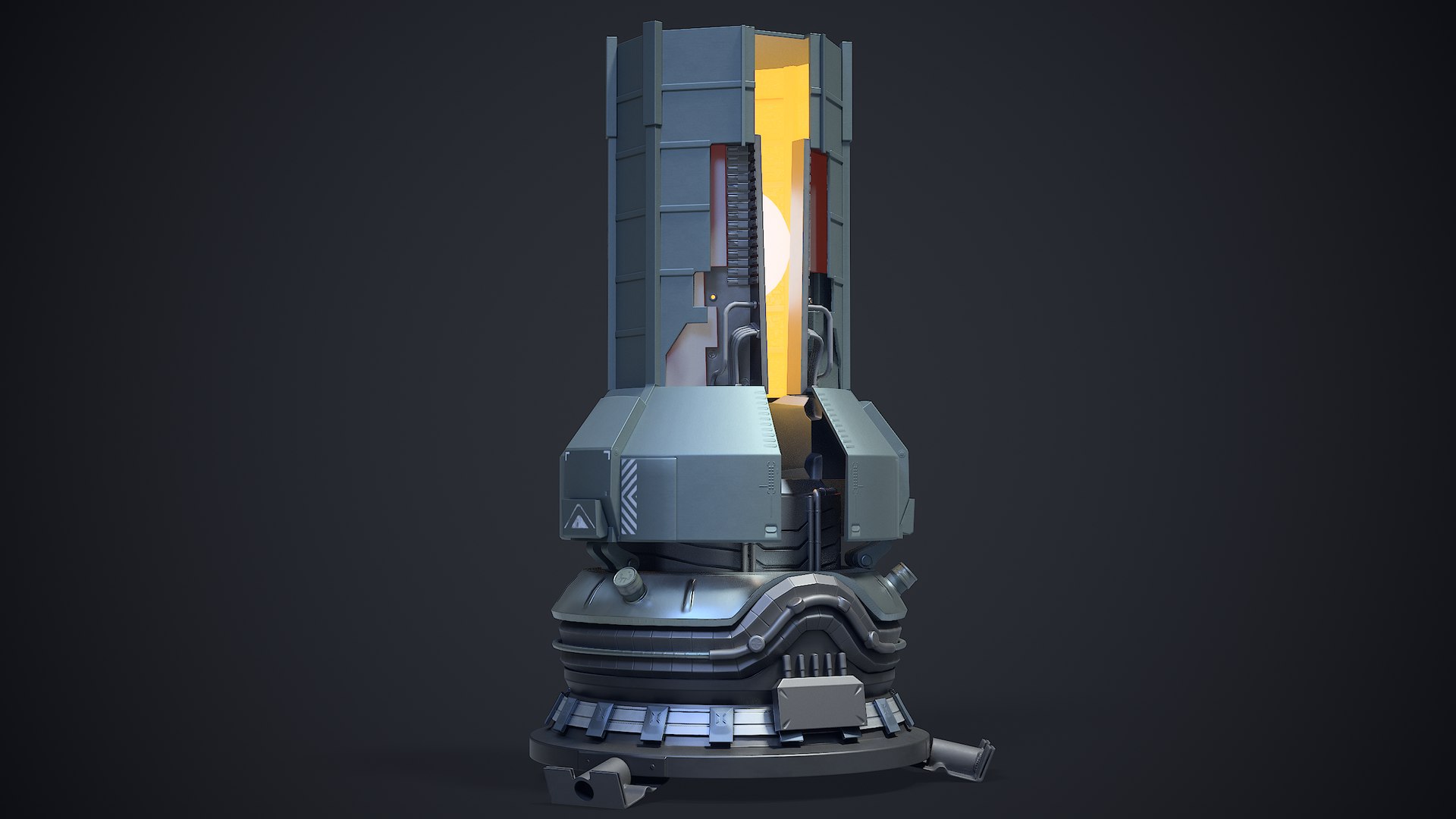 3D model Sci-Fi Reactor PBR - TurboSquid 1893650