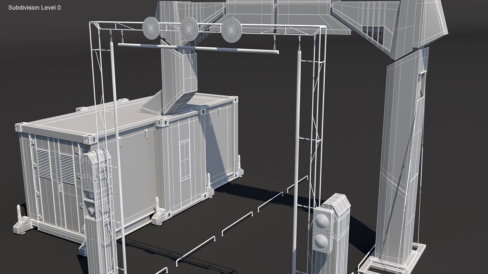 Border X-Ray Truck And Bus Control 3D Model - TurboSquid 1827810