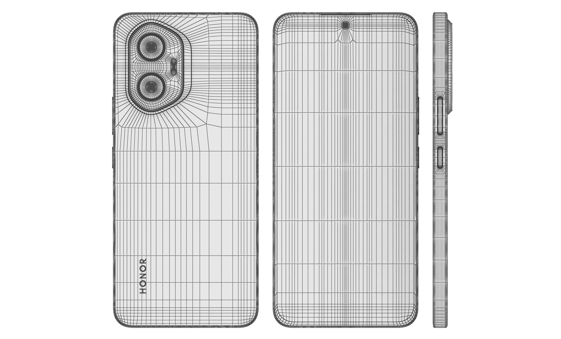 3D Model Honor 300 Black - TurboSquid 2397999