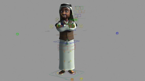 3D cartoon arab - TurboSquid 1348856