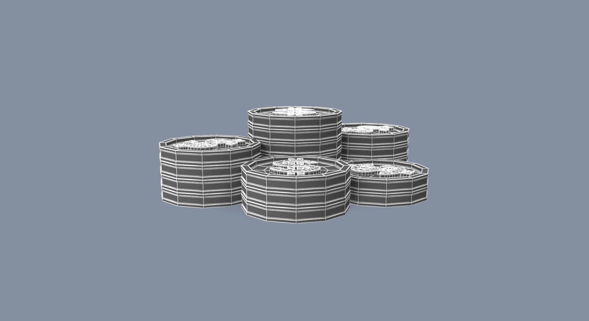 3D Stack Dollar Coins Gold Model - TurboSquid 1956010