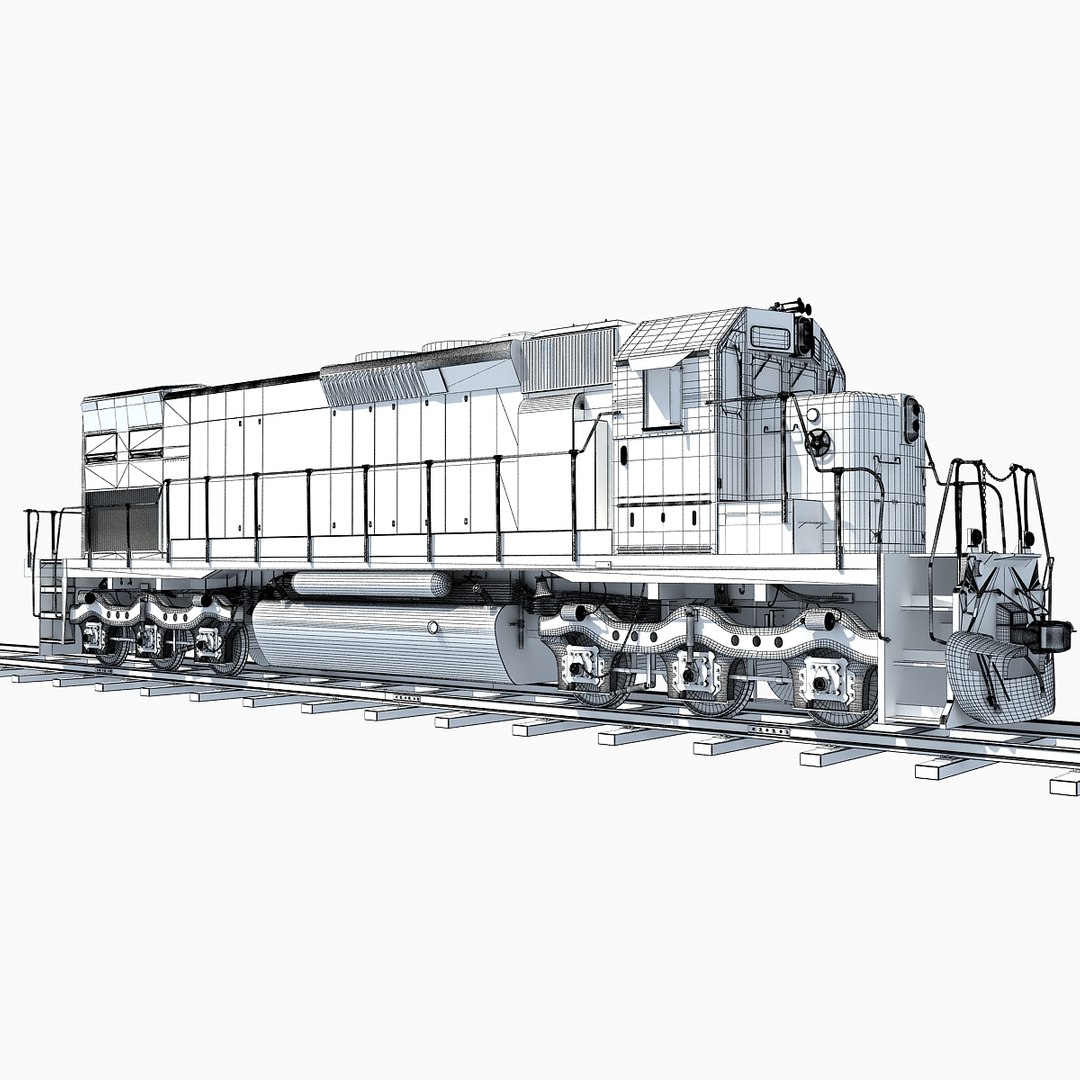 train railway 3d model