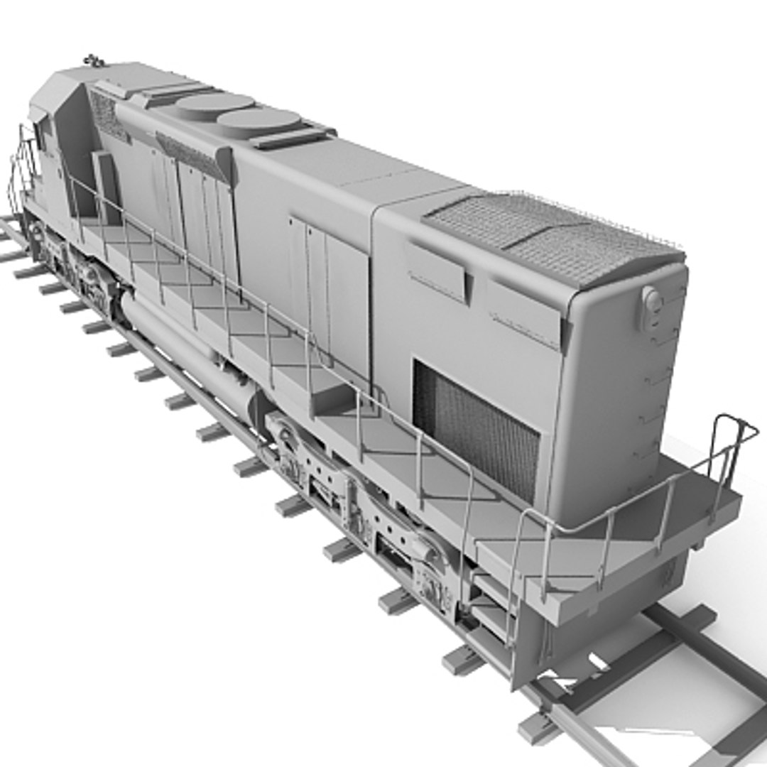 train railway 3d model
