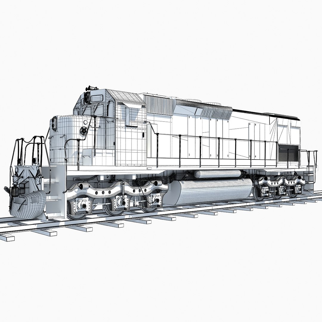 train railway 3d model