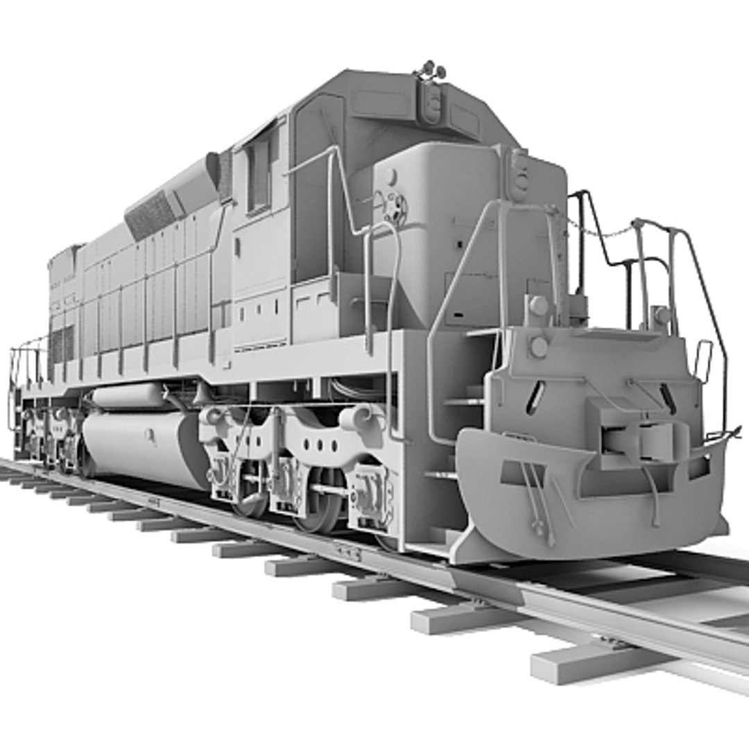 train railway 3d model