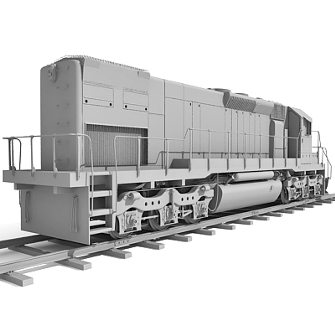train railway 3d model