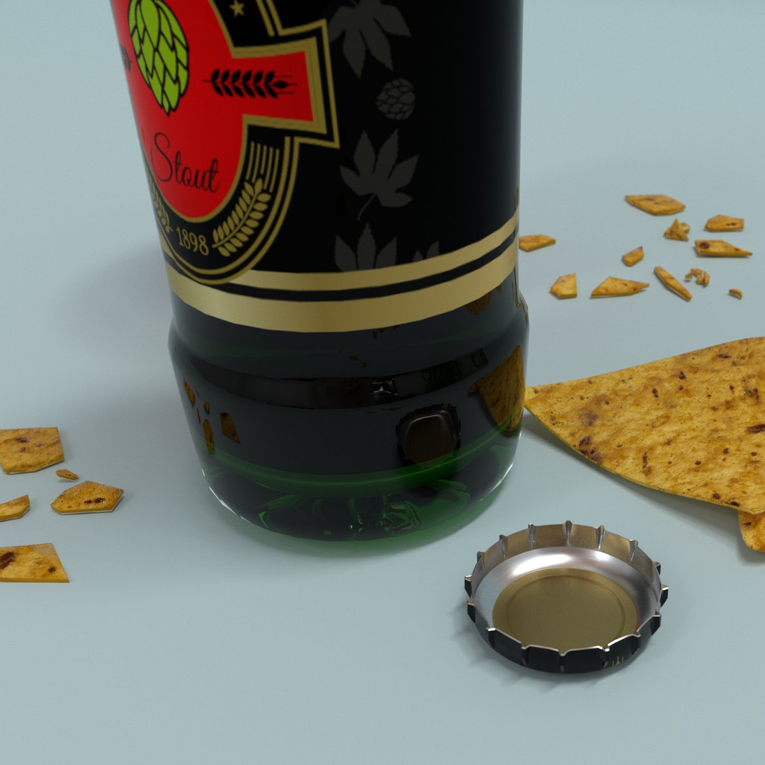 Beer Bottle Crisps 3D Model - TurboSquid 1551643