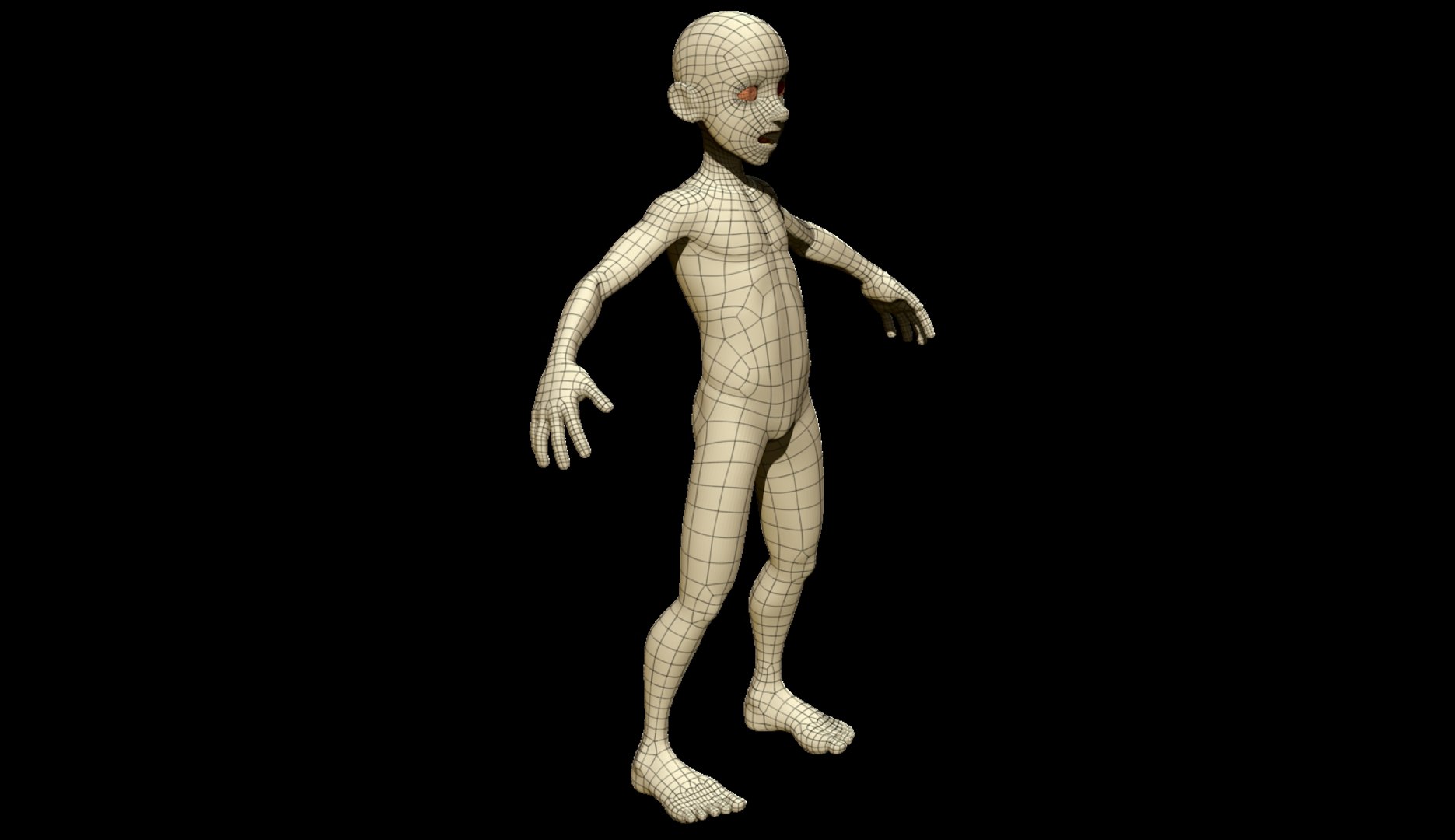 Stylized Cartoon Basemesh Model - TurboSquid 1278146