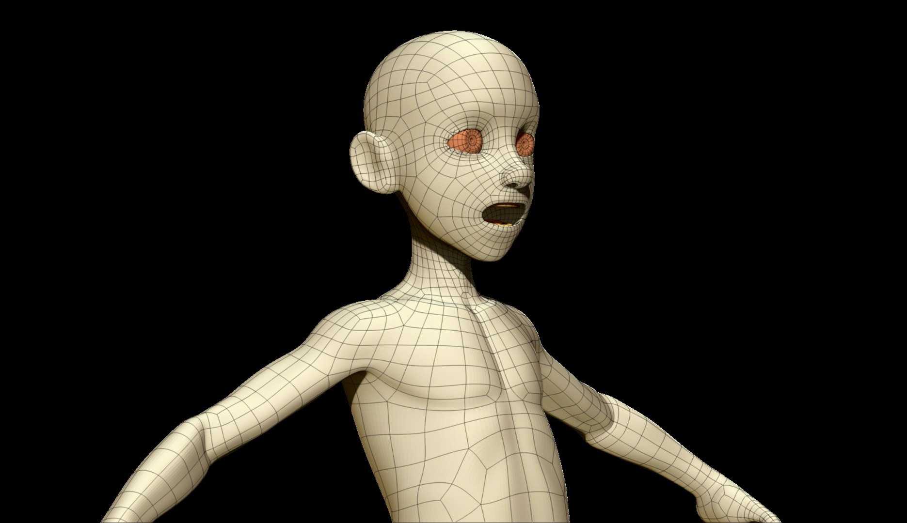 Stylized Cartoon Basemesh Model - TurboSquid 1278146
