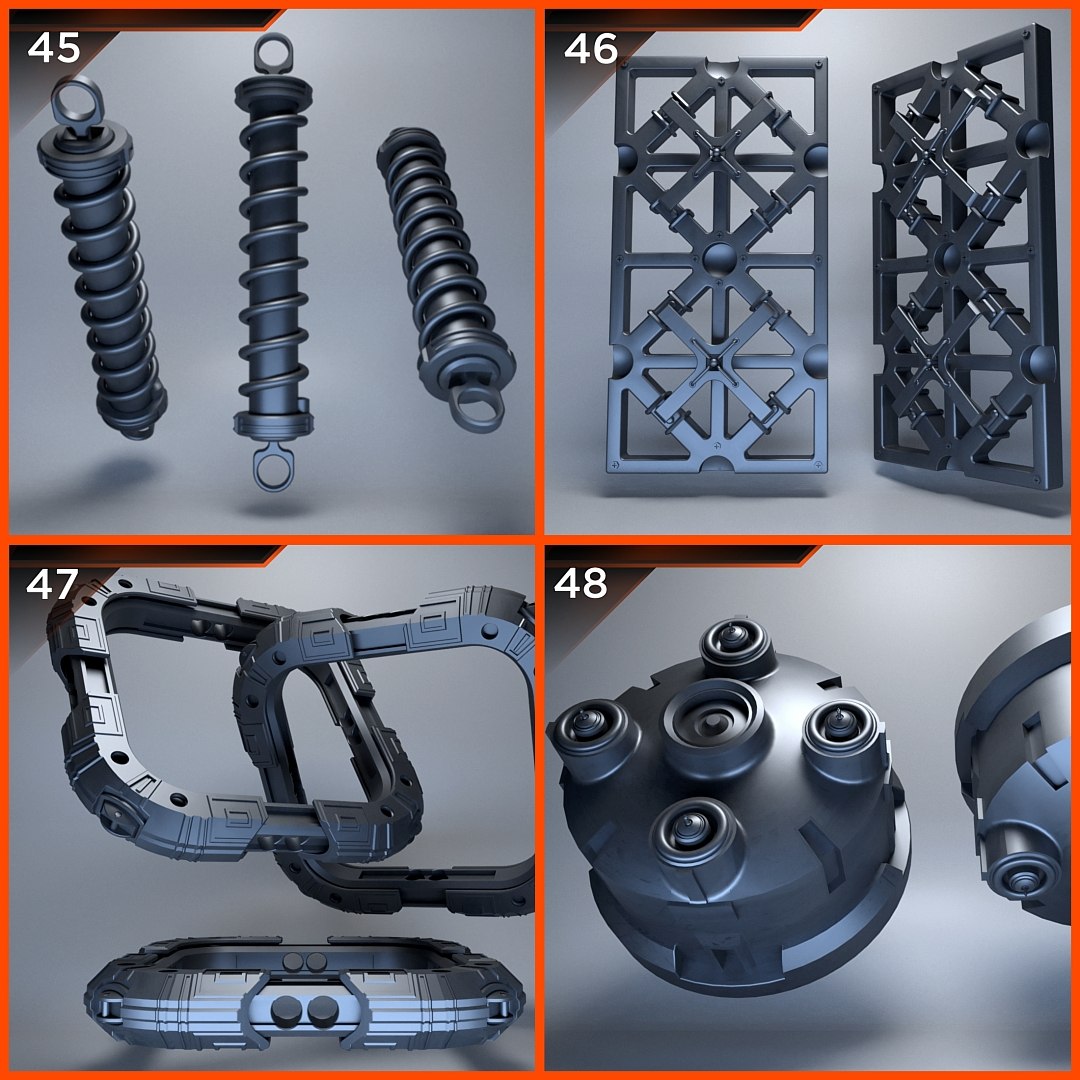 3D Model Hard 50 Modeled - TurboSquid 1430898