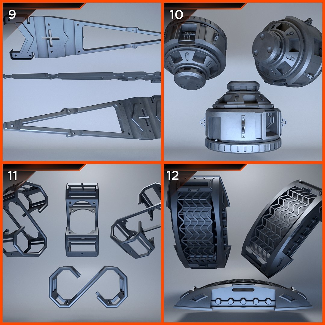 3D Model Hard 50 Modeled - TurboSquid 1430898