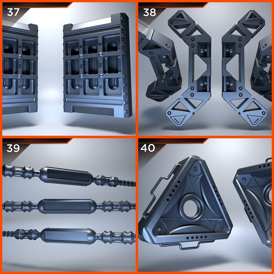 3D Model Hard 50 Modeled - TurboSquid 1430898