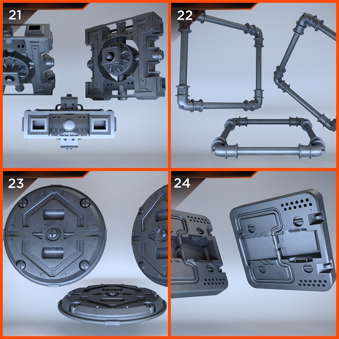 3D Model Hard 50 Modeled - TurboSquid 1430898