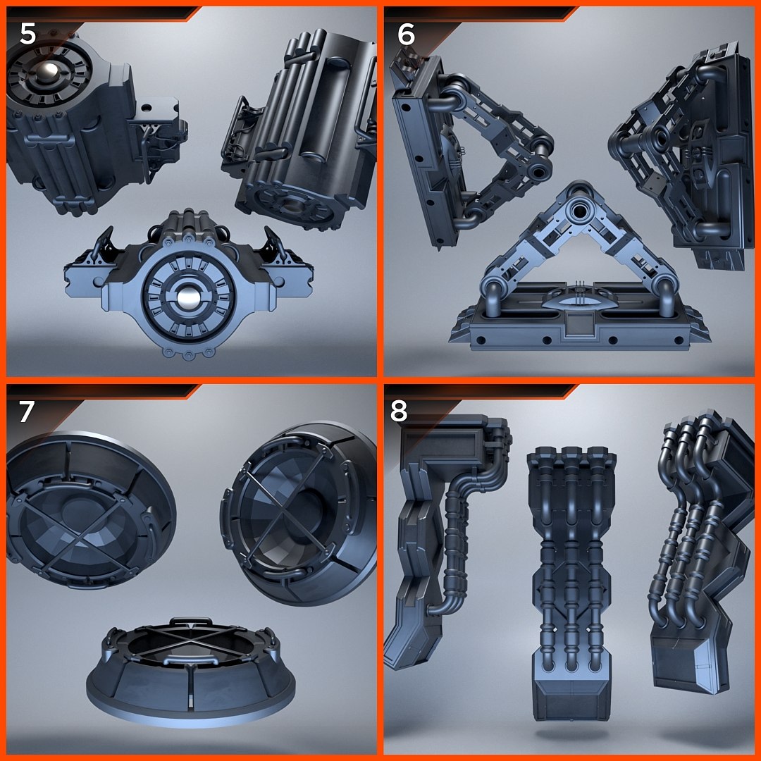 3D Model Hard 50 Modeled - TurboSquid 1430898