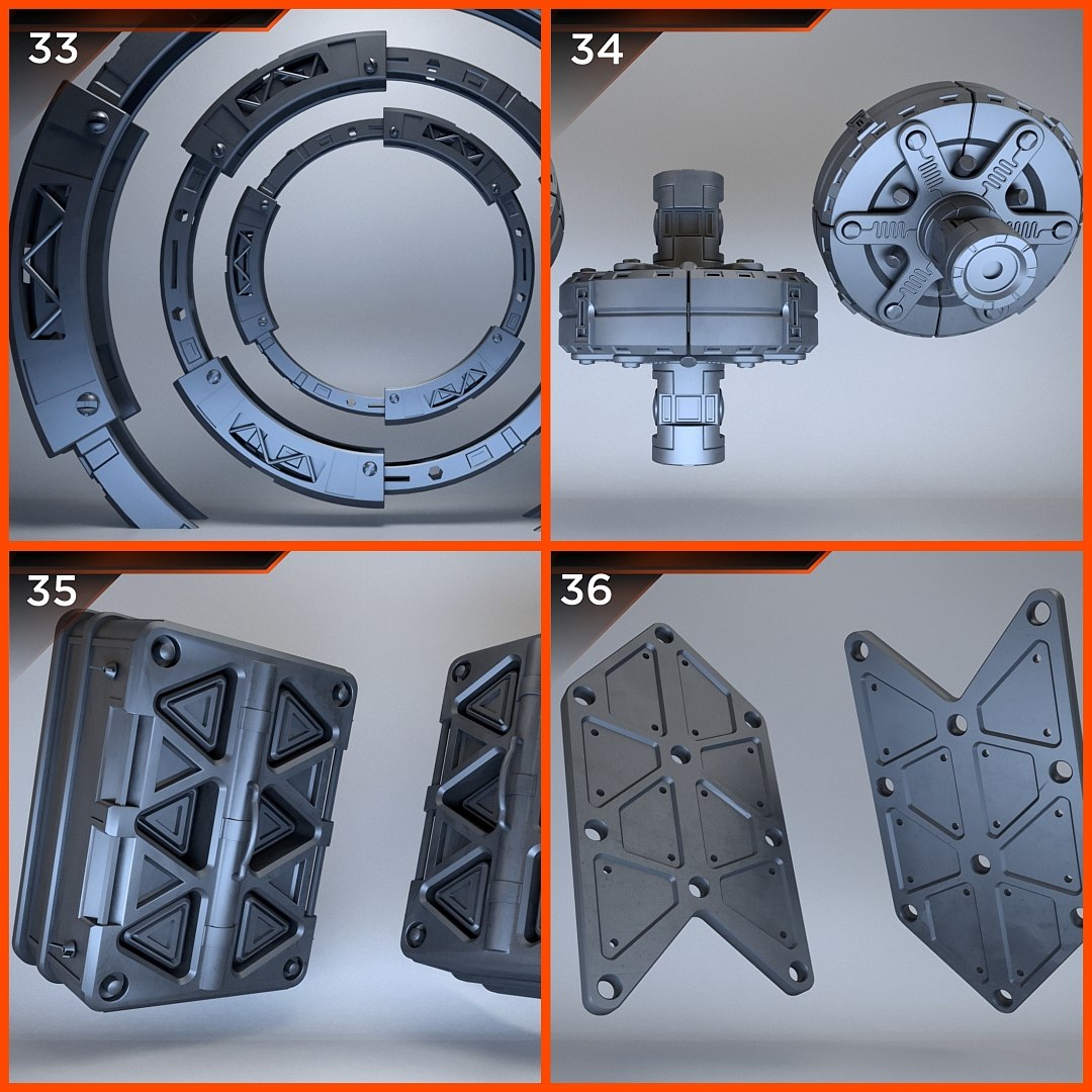 3D Model Hard 50 Modeled - TurboSquid 1430898