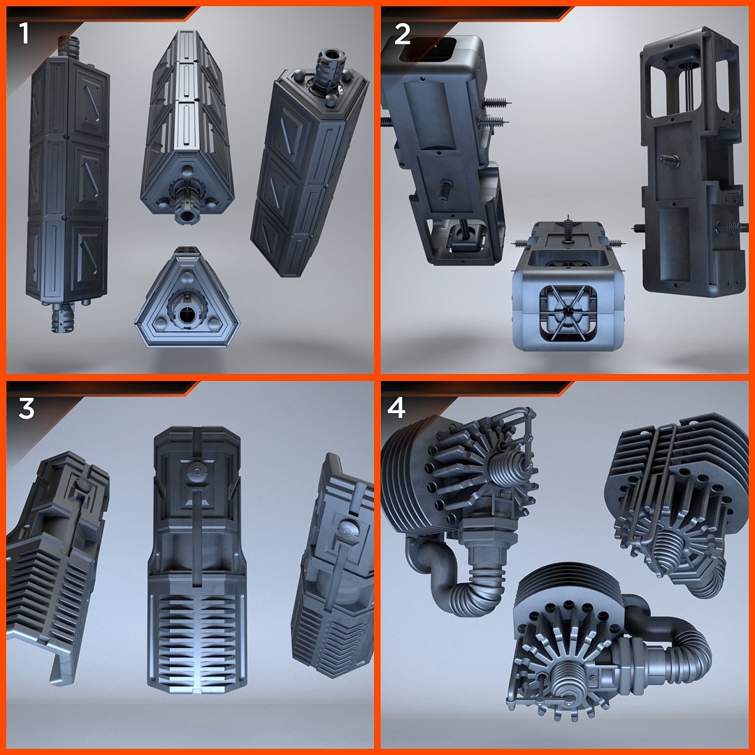 3D Model Hard 50 Modeled - TurboSquid 1430898