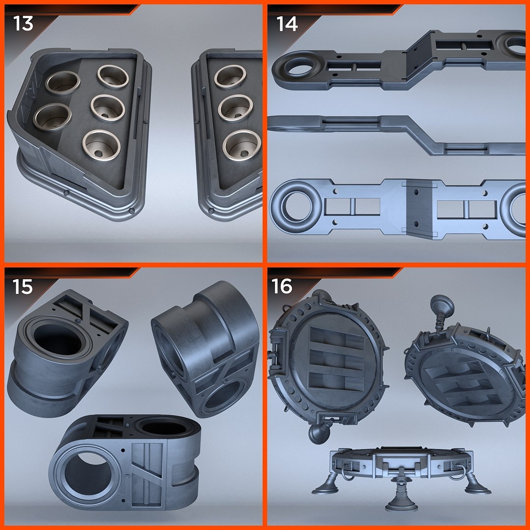 3D Model Hard 50 Modeled - TurboSquid 1430898