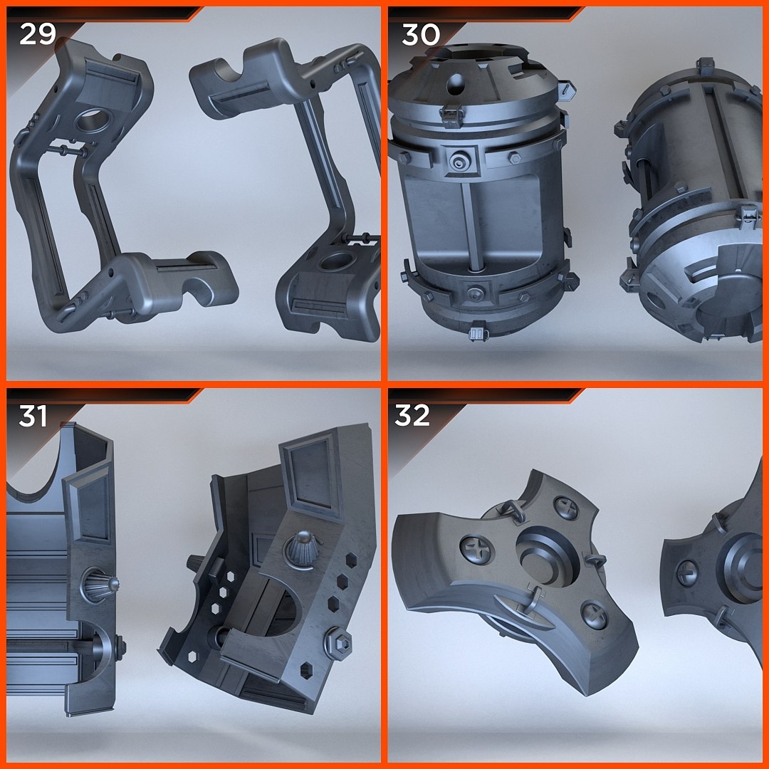 3D Model Hard 50 Modeled - TurboSquid 1430898