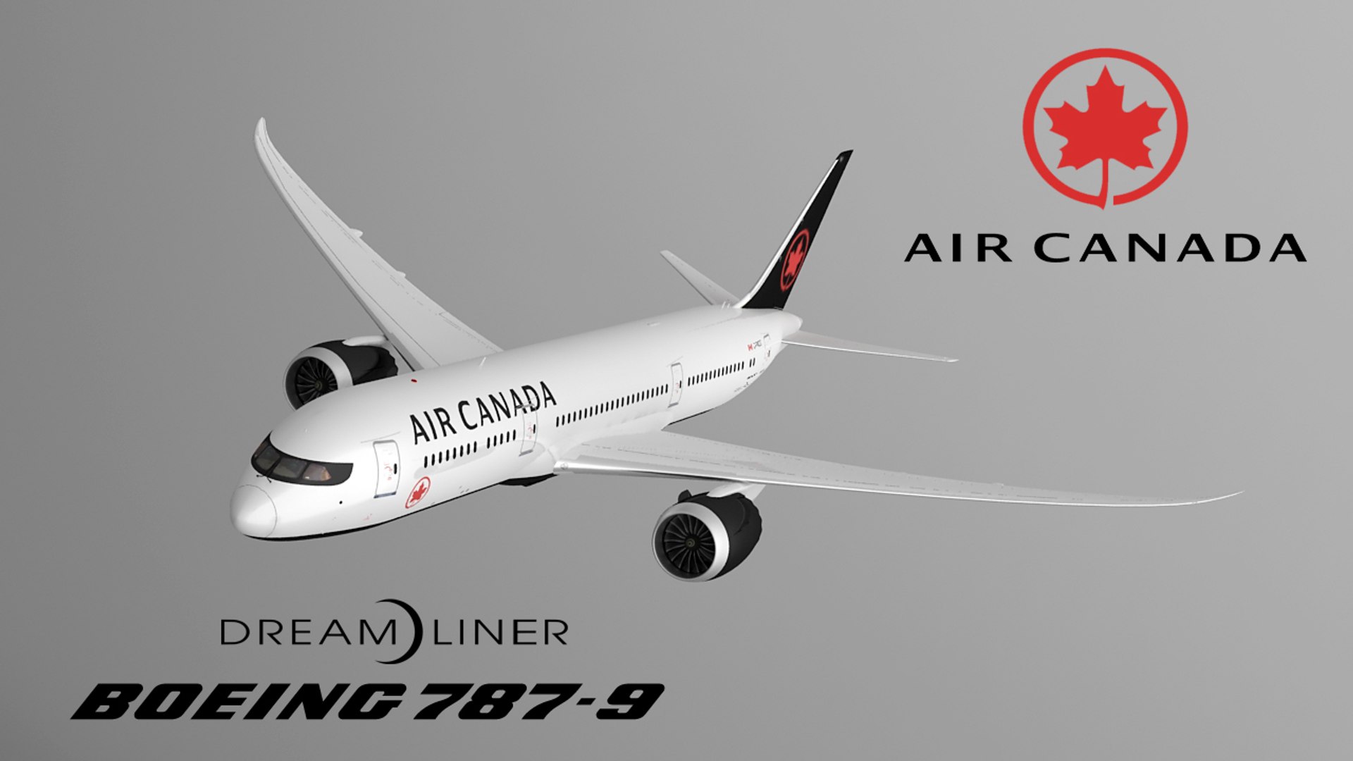 3d Model Air Canada 787-9