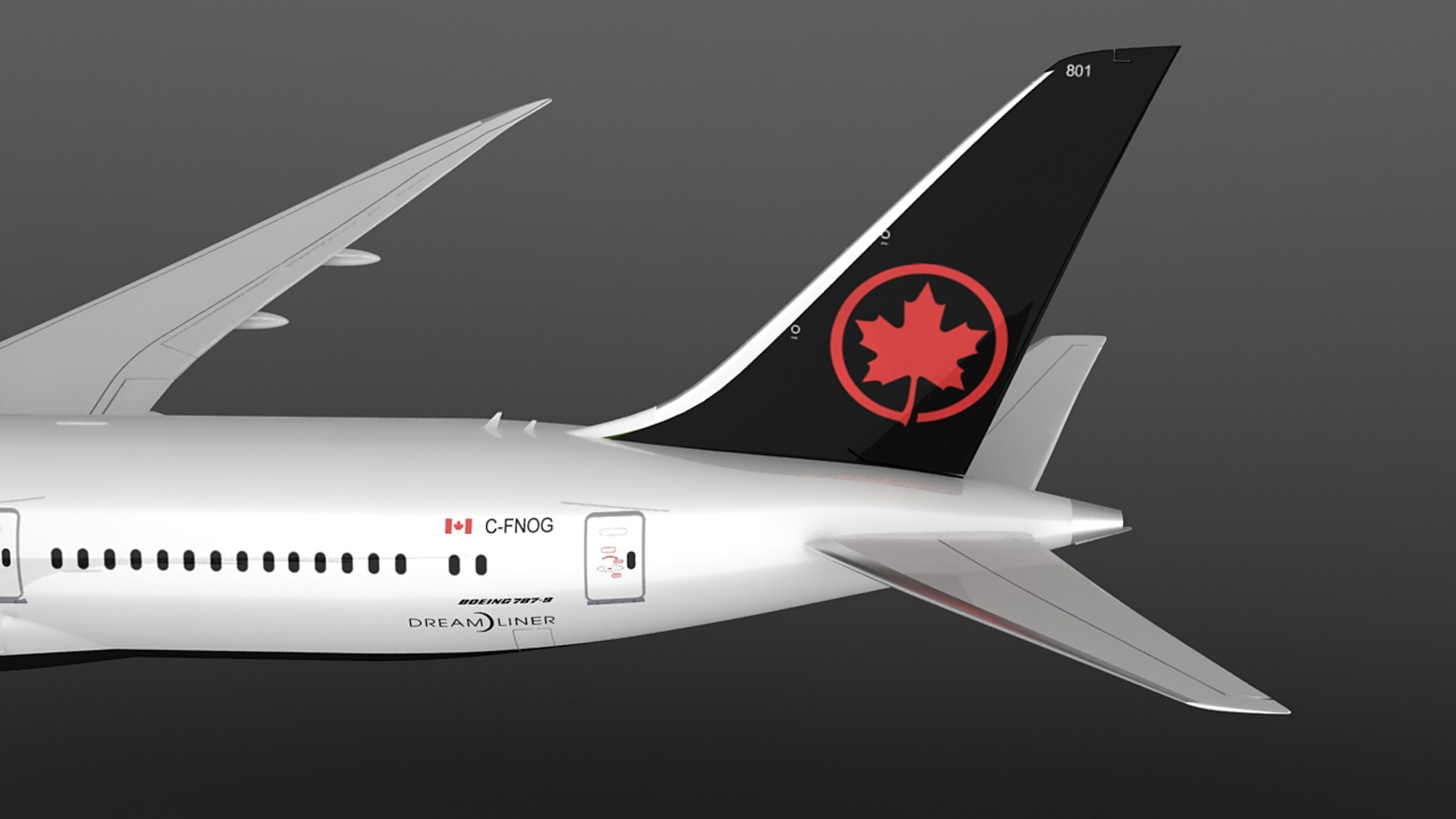 3d Model Air Canada 787-9