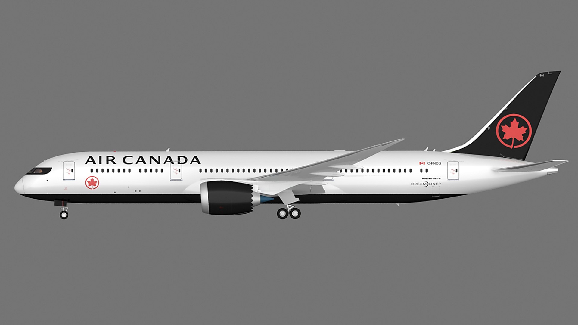 3d Model Air Canada 787-9