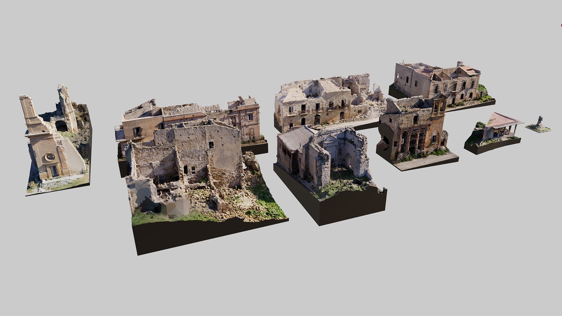 Abandoned-Buildings-Kitbash-Set-Vol2 Model - TurboSquid 2236456