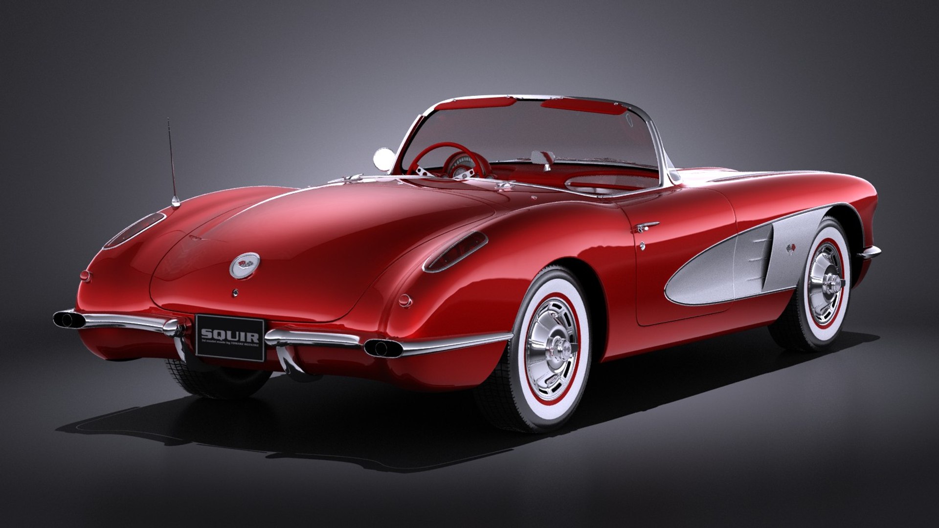 Chevrolet Corvette C1 3d Model
