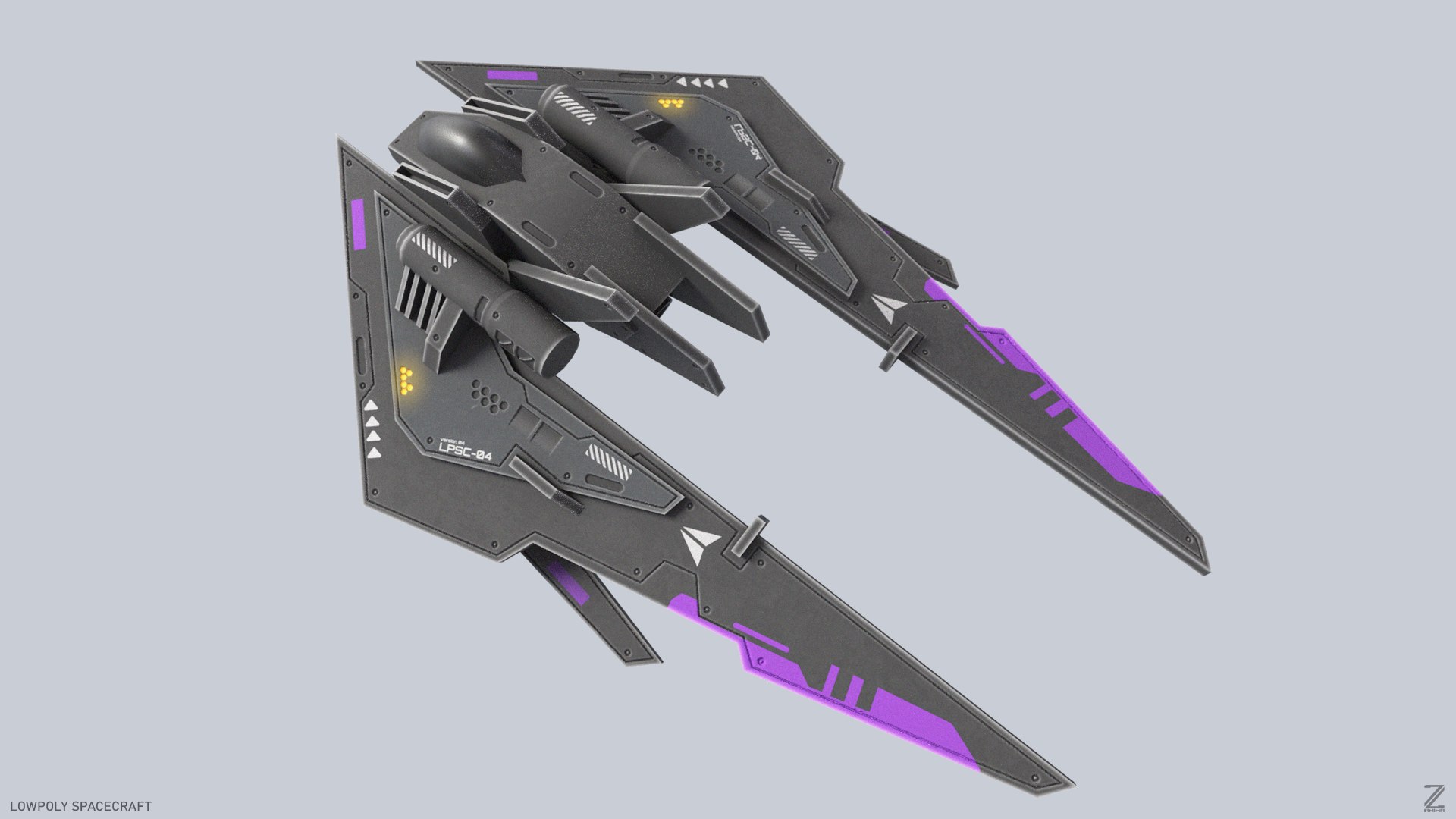 Low Poly Spacecraft 3D Model - TurboSquid 2390599