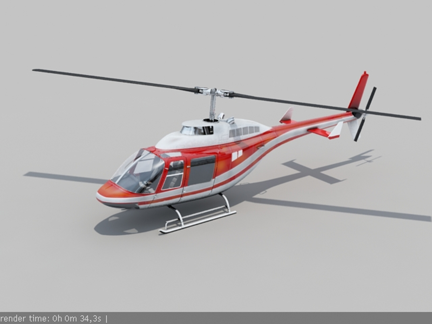 3ds bell 206 helicopter