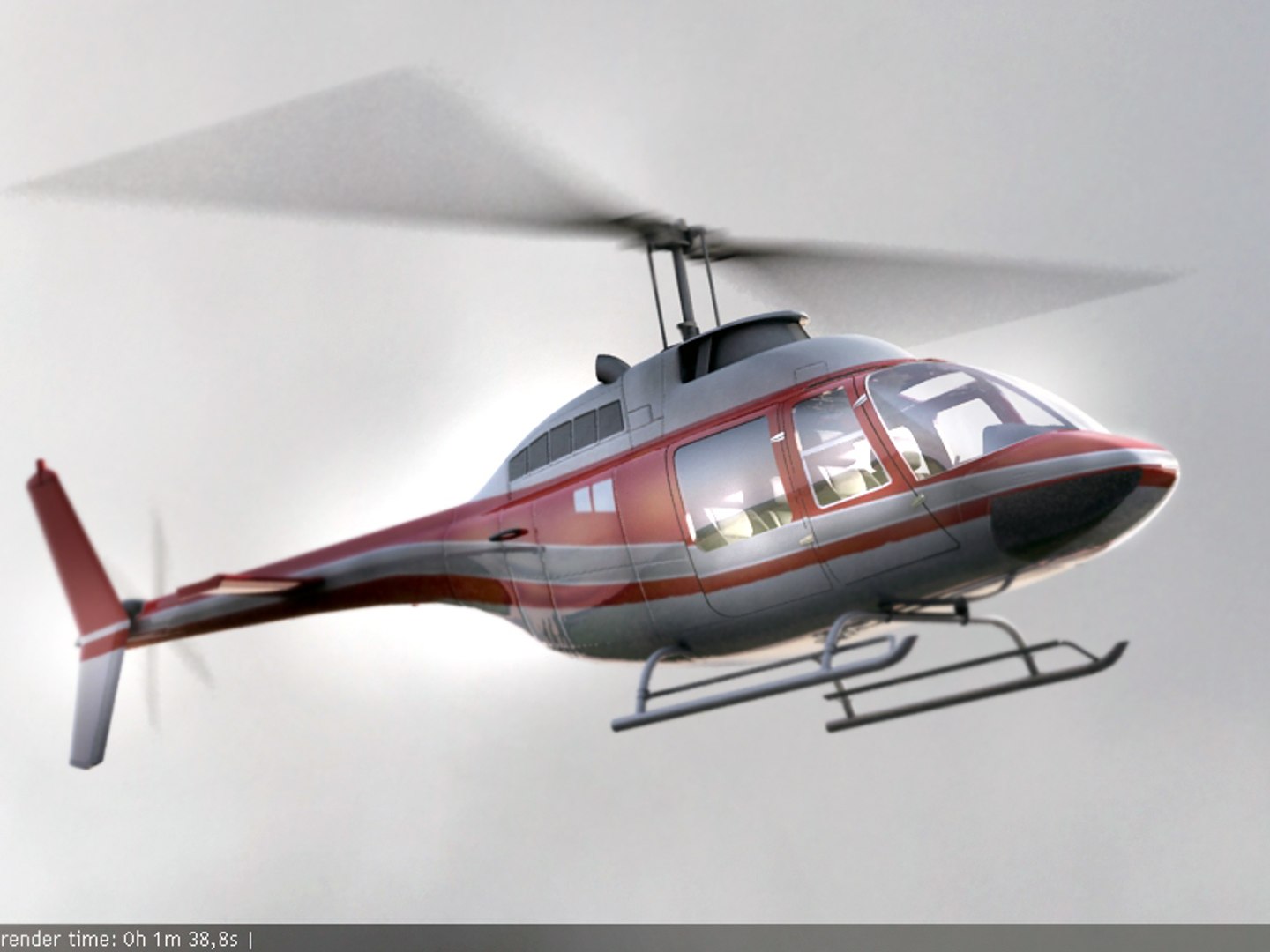 3ds bell 206 helicopter