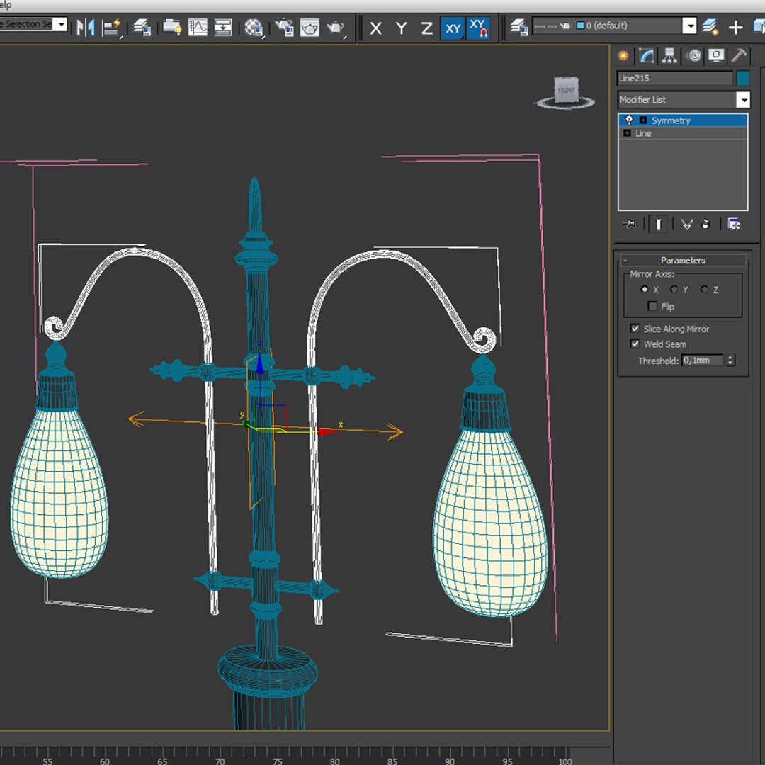 Max Cartoon Street Lamp Bench