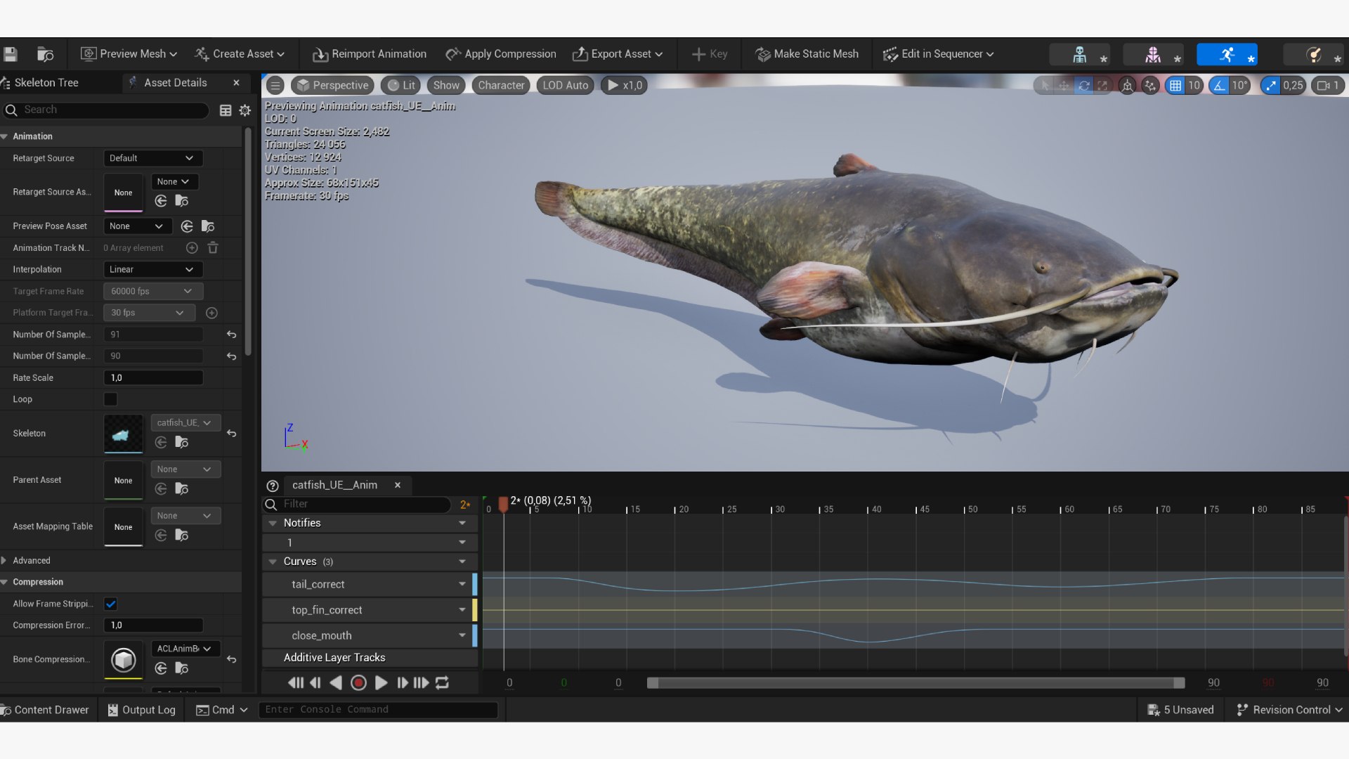 3D Model Catfish Animated - TurboSquid 2388472