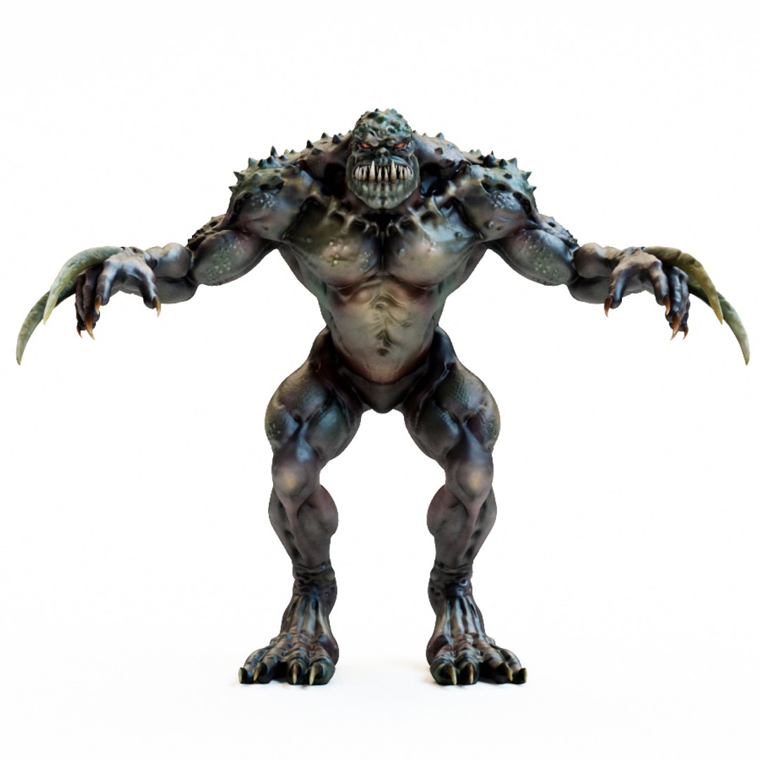 Green Wolverine Monster 3D Model - TurboSquid 1214197
