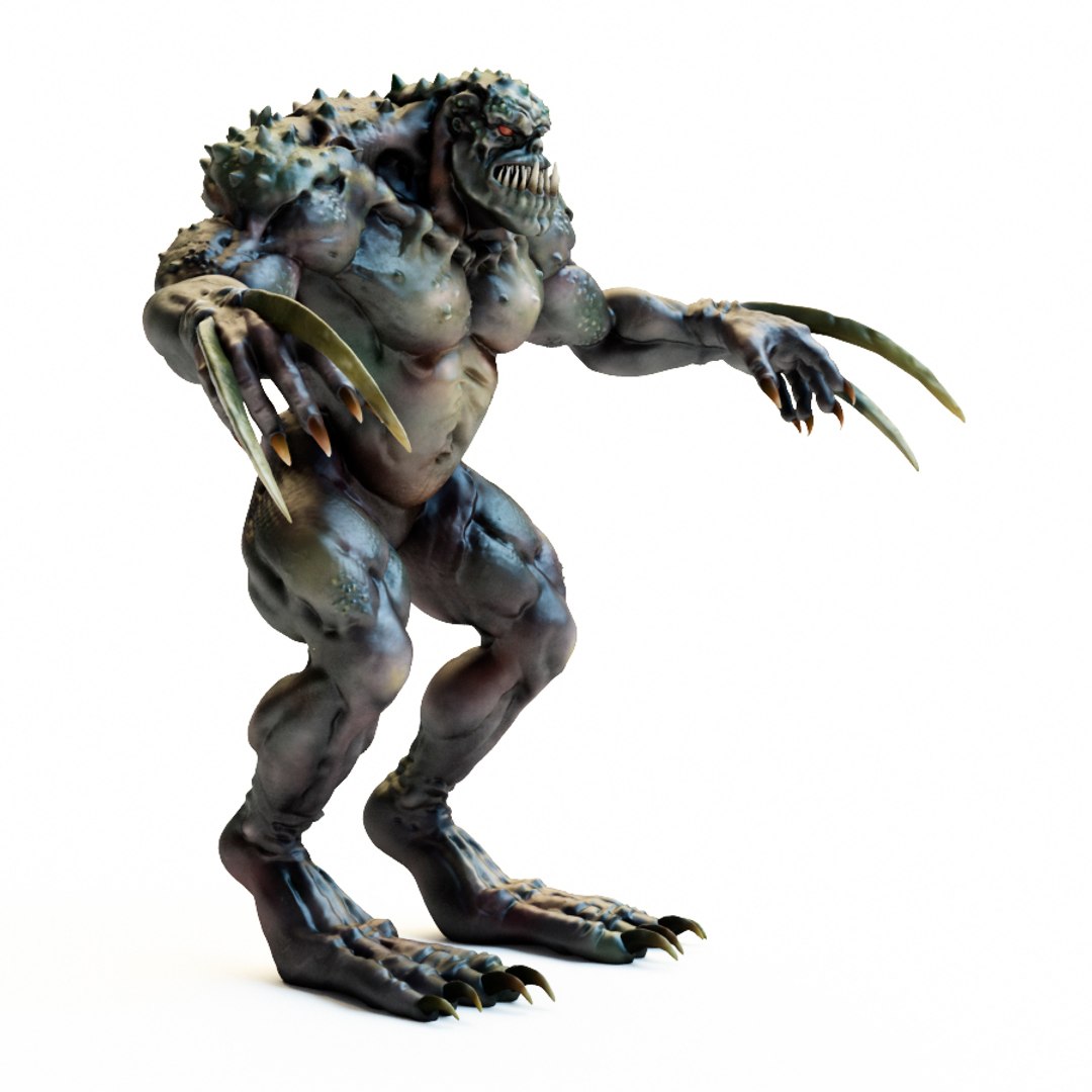 Green Wolverine Monster 3D Model - TurboSquid 1214197